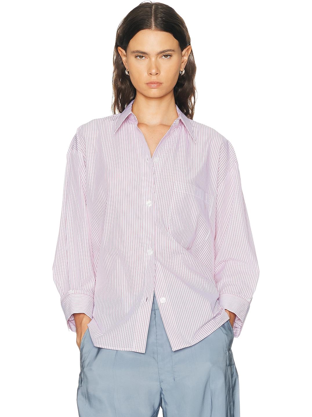 TWP TWP Earl Top - Striped Poplin Shirt